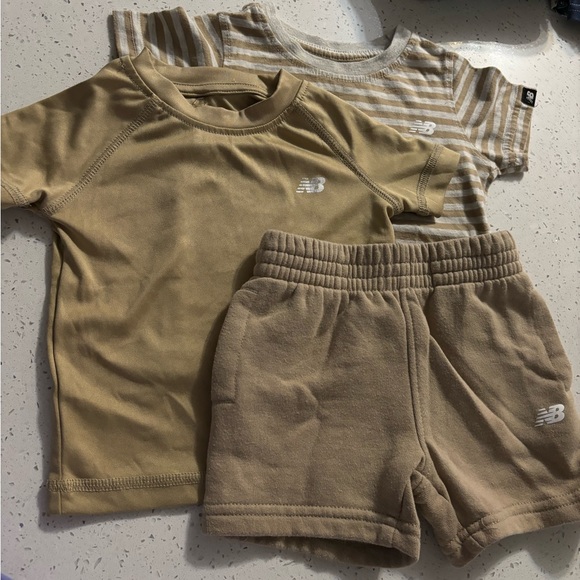 New Balance | Shirts & Tops | New Balance Kids Tan Outfit Set | Poshmark